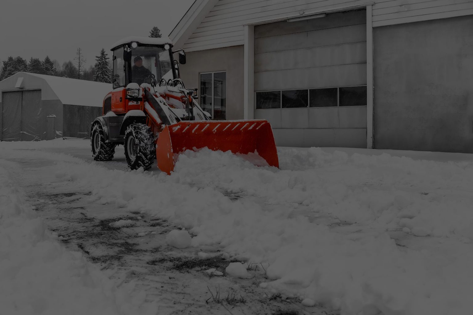 Commercial Snow Plowing - Paramount Landscaping
